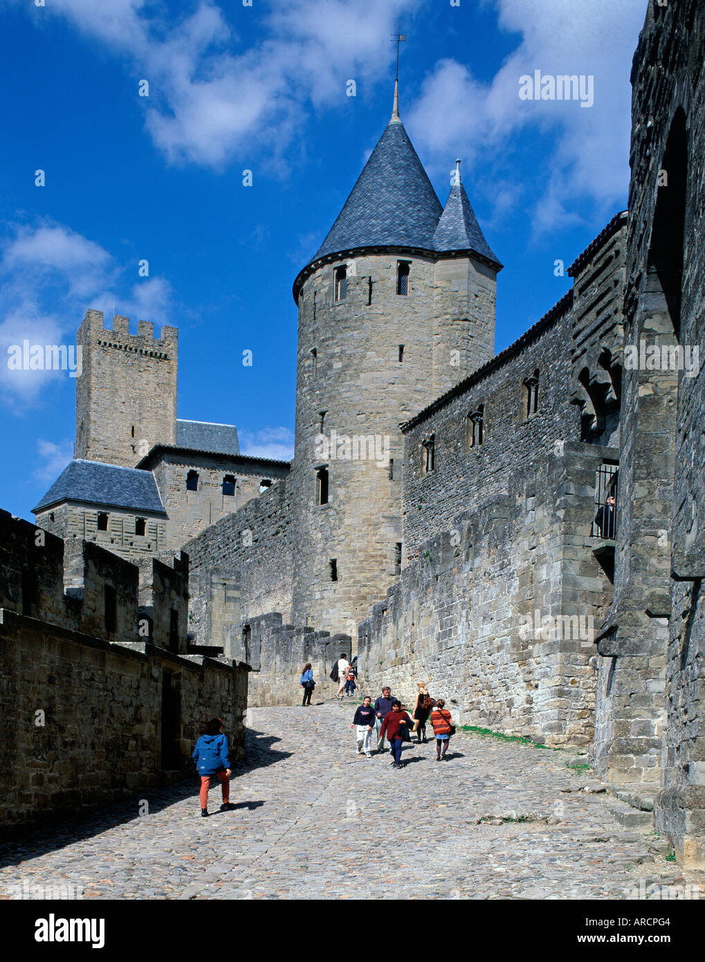 Carcassonne-Aude Languedoc Roussillon Frankreich Stockfotografie - Alamy