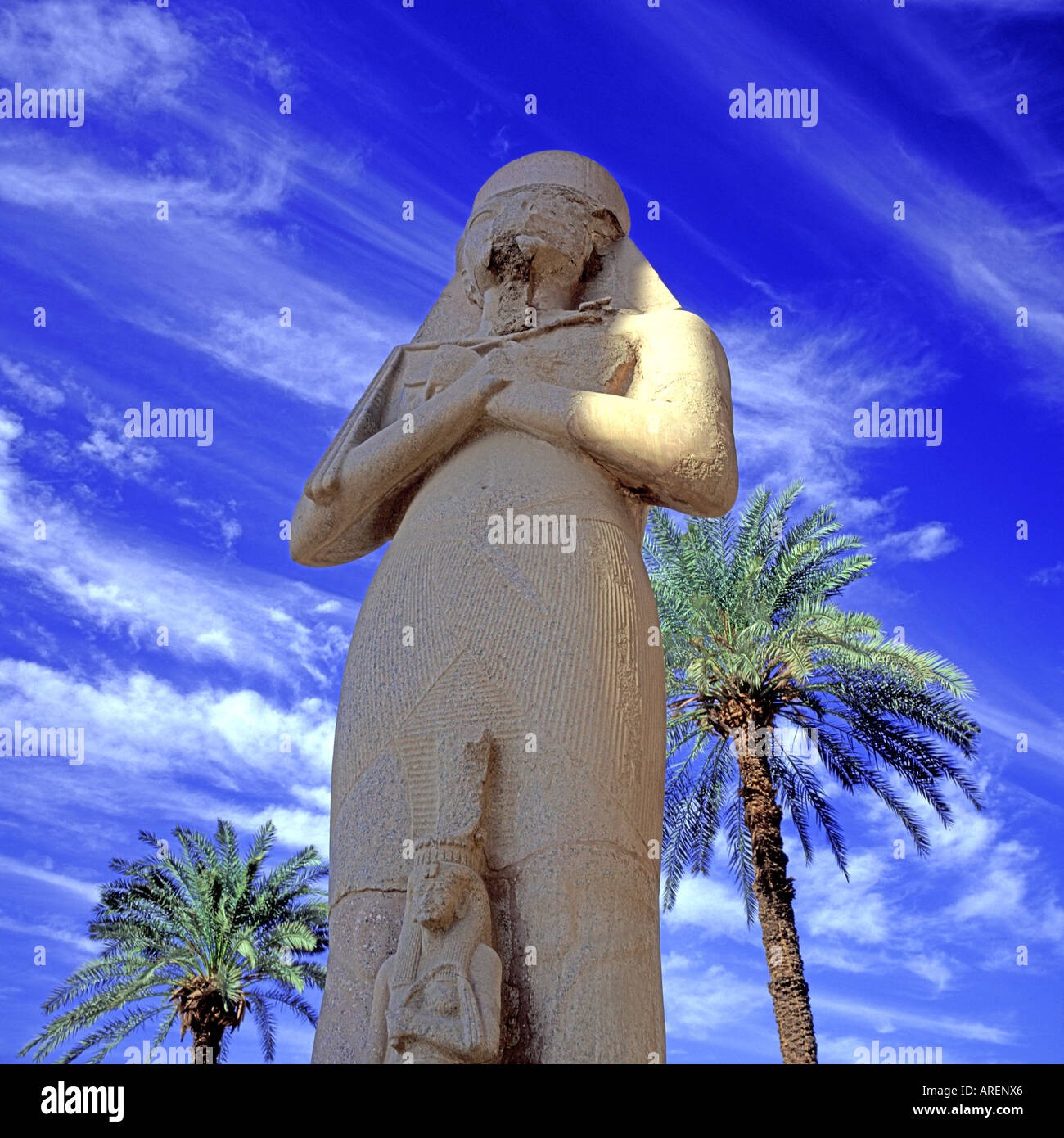 Pharao Ramses 2. Denkmal Carnac Karnak Tempel Ägyptens Stockfotografie ...