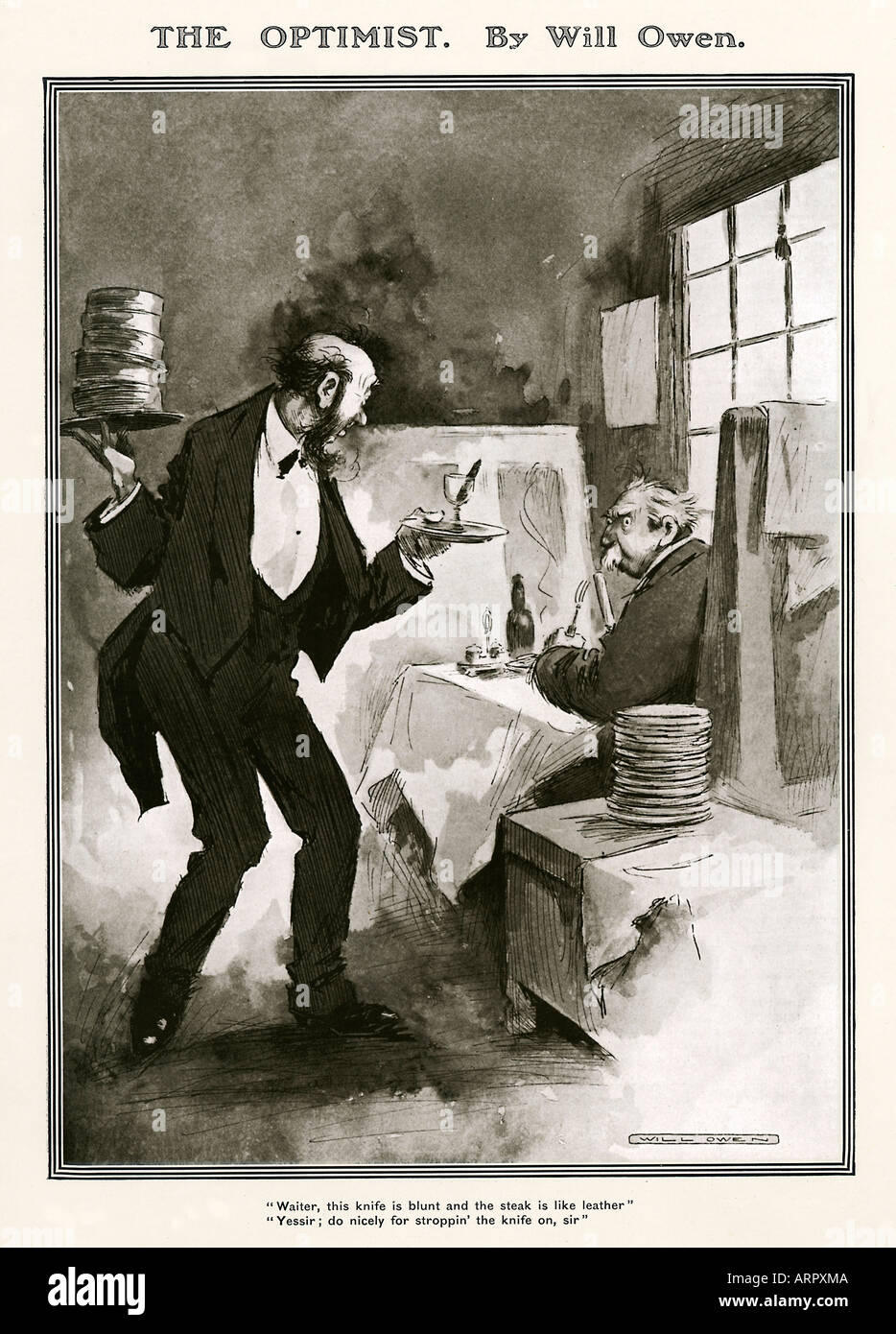 Kellner cartoon -Fotos und -Bildmaterial in hoher Auflösung – Alamy