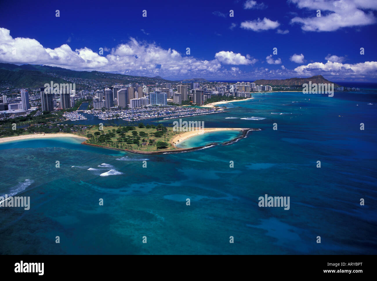 Luftbild von magic island beach park -Fotos und -Bildmaterial in hoher ...