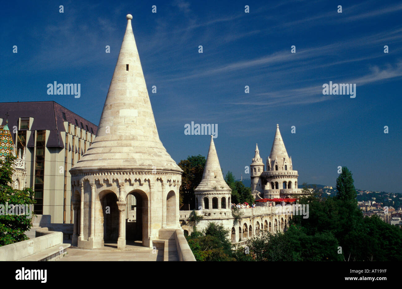 Ungarn. Budapest. Budaer Burg. Fischerbastei Stockfotografie - Alamy