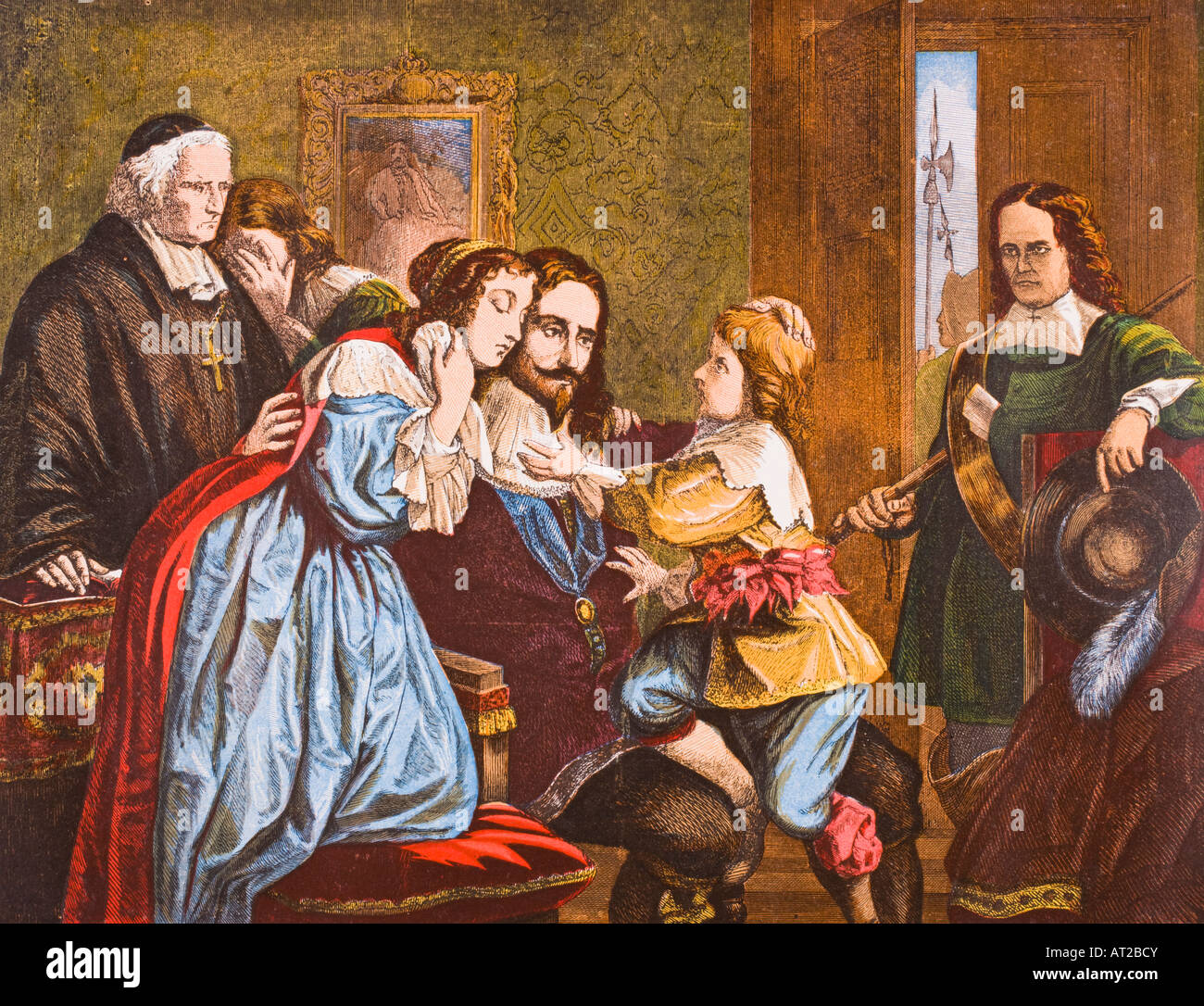 König Karl I. von England, 1600-1649, Abschied von seinen Kindern vor ...