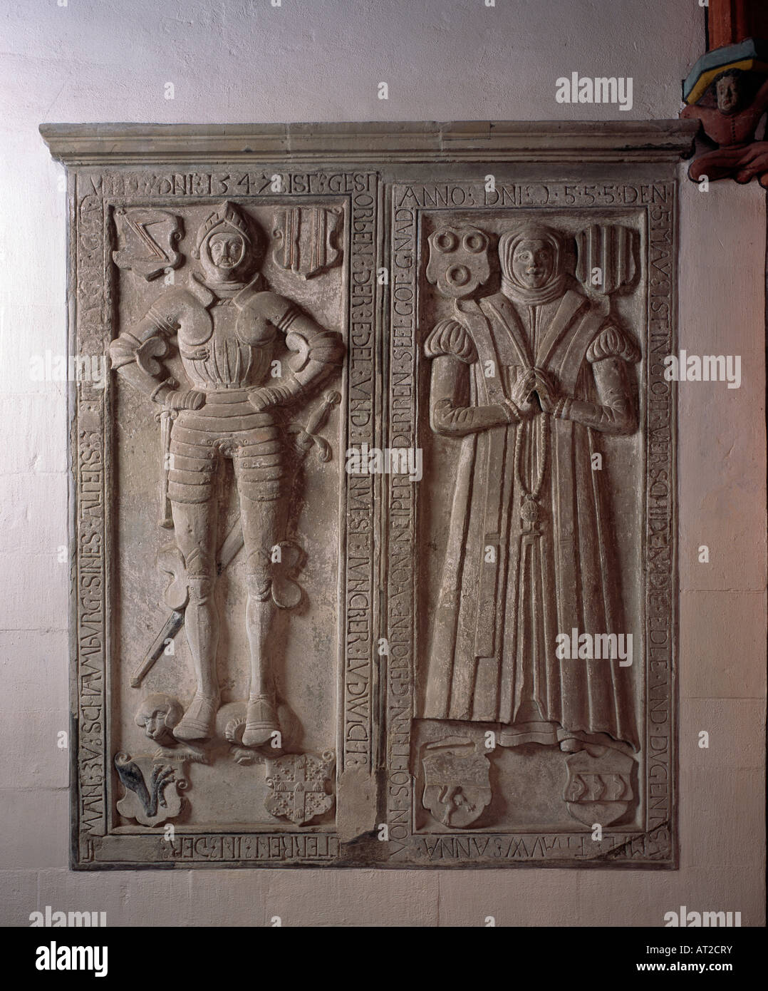 St. Wendel, Basilika St. Wendelin (Wendalinusbasilika), Grabplatte von ...