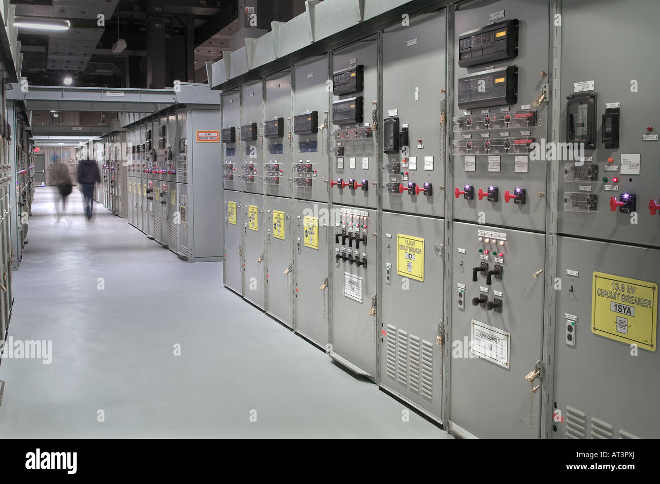 Strom-Kraftwerk SubStation Control Panel Stockfotografie - Alamy