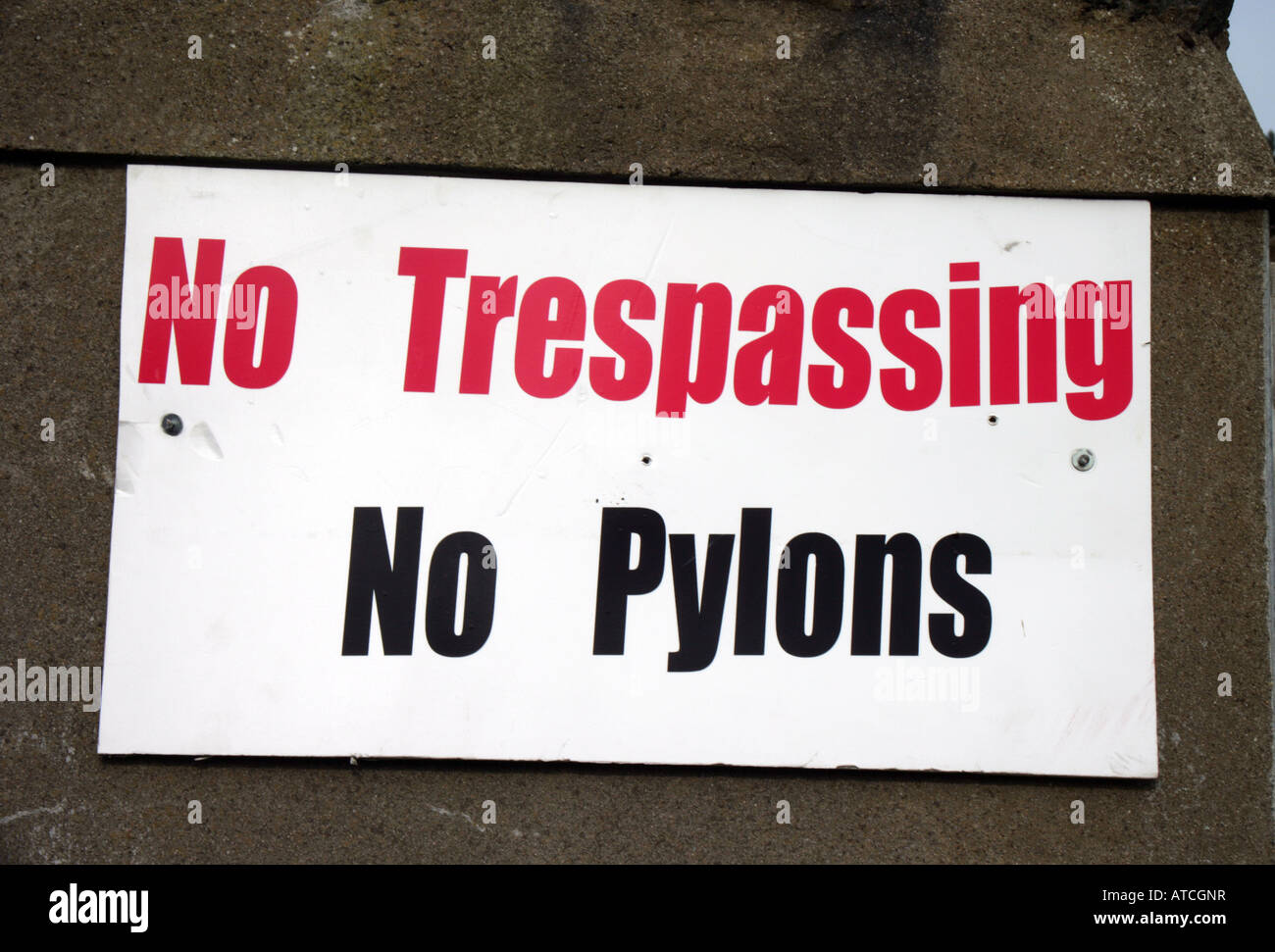 Anti pylon zeichen -Fotos und -Bildmaterial in hoher Auflösung – Alamy