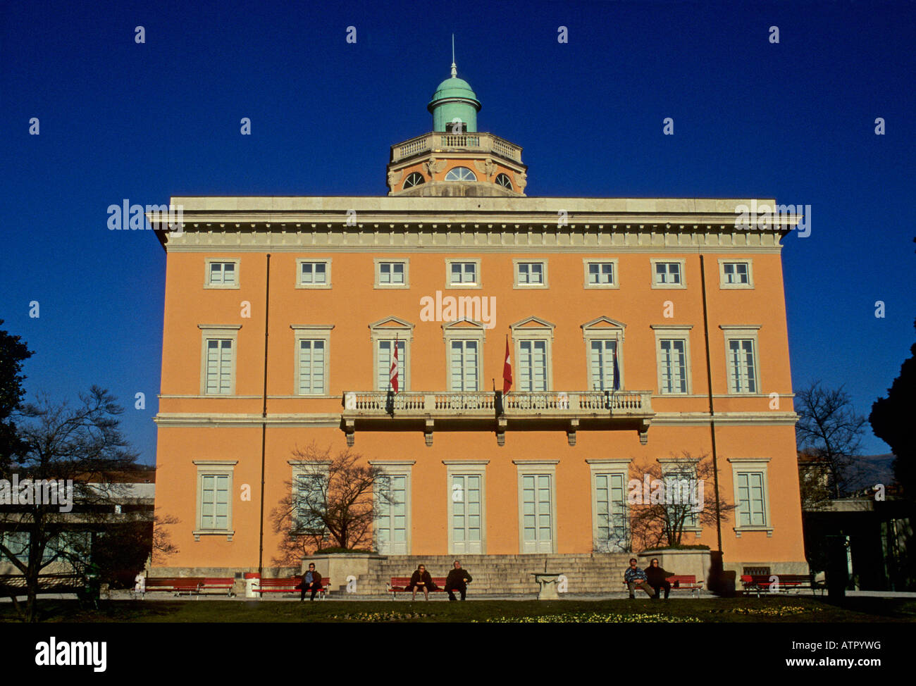 Lugano / Villa Ciani Stockfotografie - Alamy