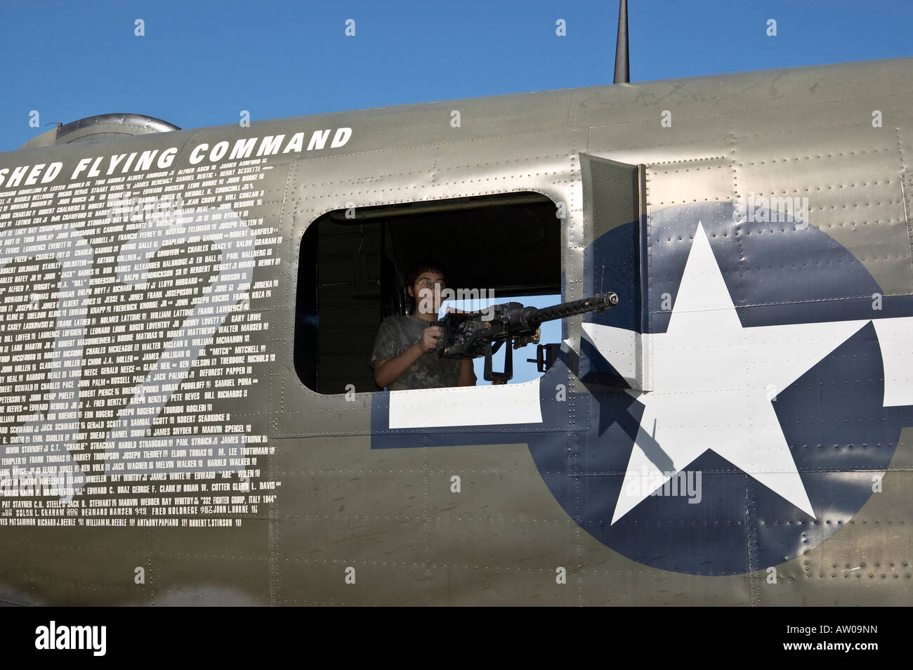 Vintage-2. Weltkrieg-Bomber B-24 Liberator an Flügeln der Freiheit Tour ...