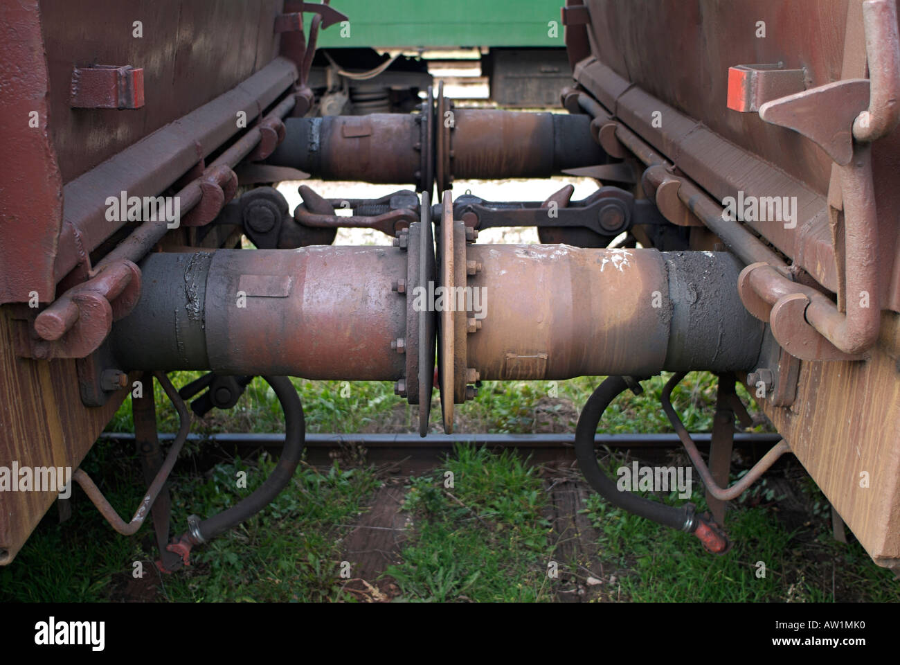 Verbindung von eisenbahnwaggons -Fotos und -Bildmaterial in hoher ...