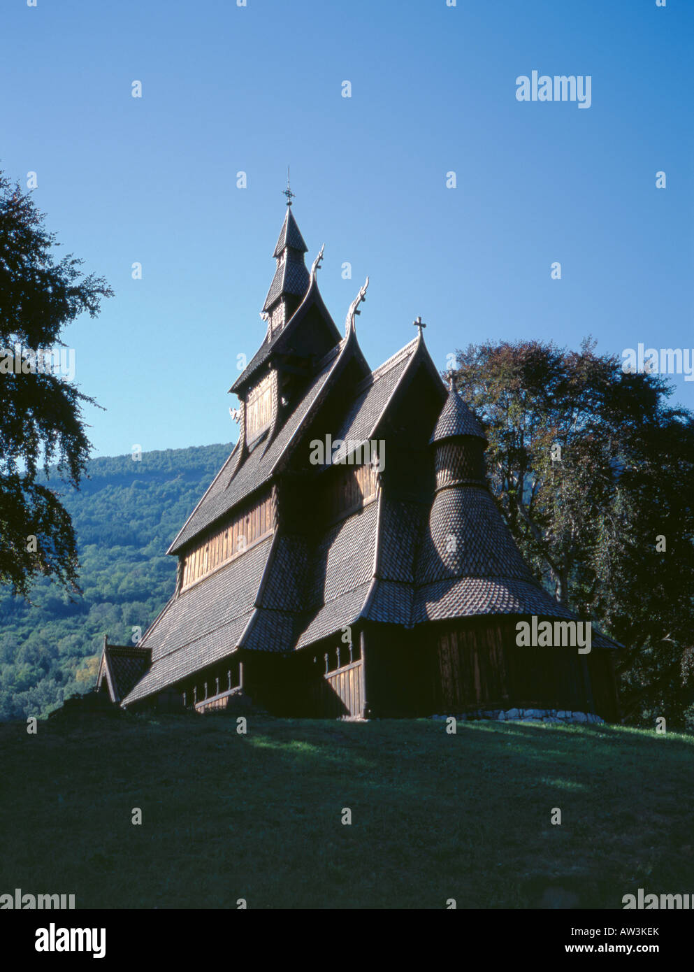 (Stabkirche hopperstad stavekirke), in der Nähe von Vik, sognefjord ...