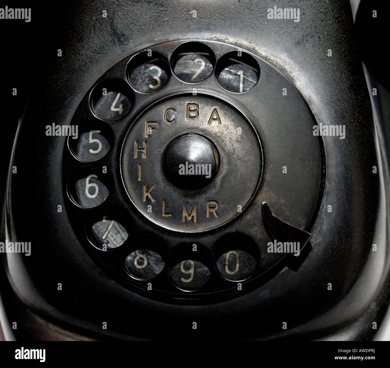 Letter digits rotary phone old vintage era period classic traditional ...