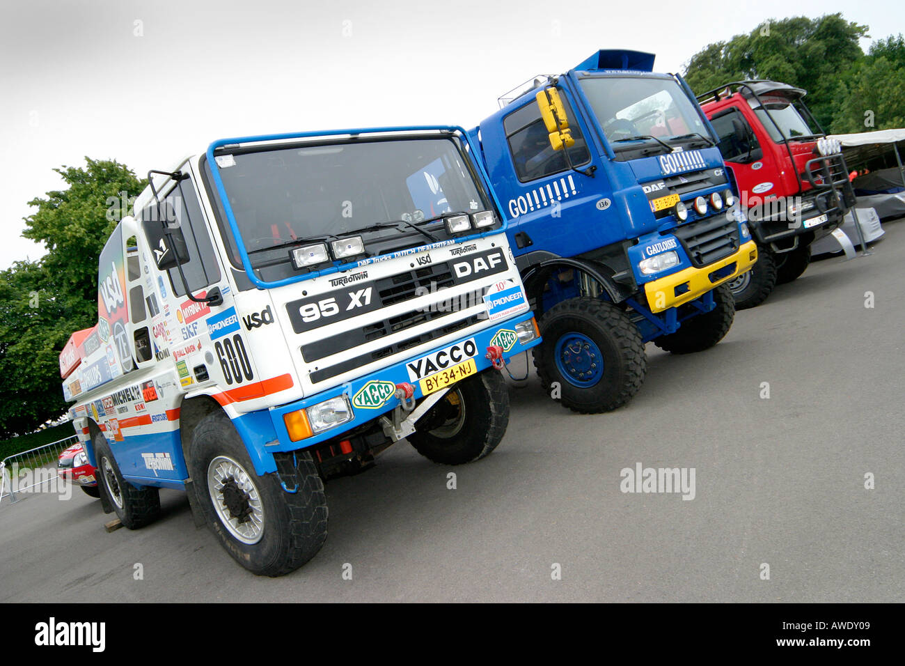 Rallye Paris-Dakar LKW beim Goodwood Festival of Speed, Sussex, UK ...