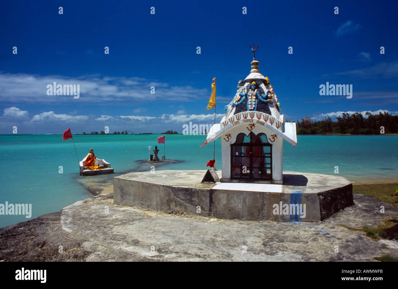 Anse La Raie Mauritius Shri Shirdi Baba Schrein Shiva & Parvati ...