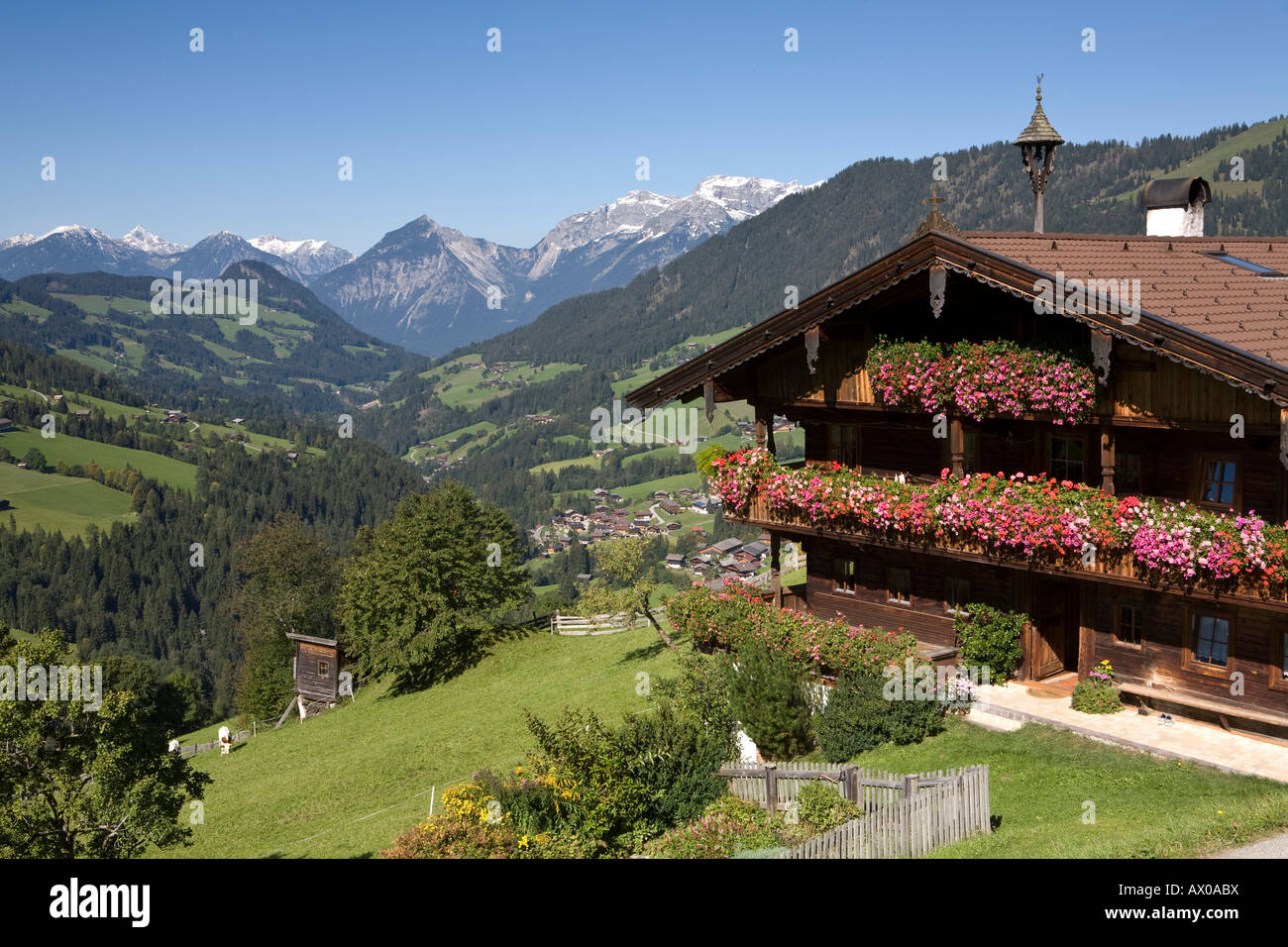 Alpbach, Tirol, Österreich Stockfotografie - Alamy