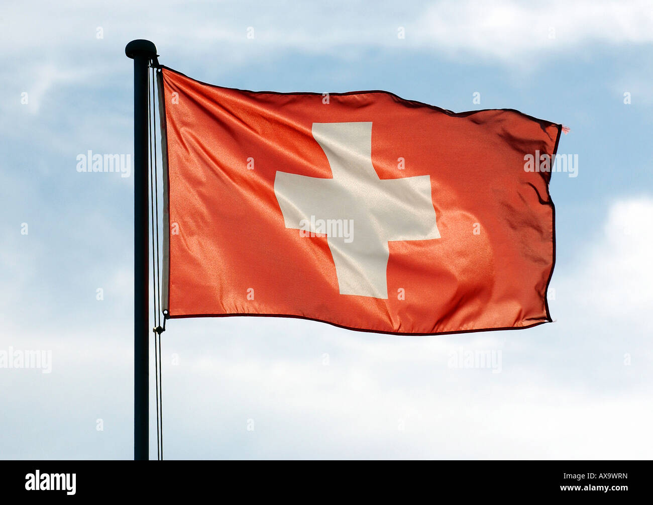 Nationalflagge der Schweiz Stockfotografie - Alamy