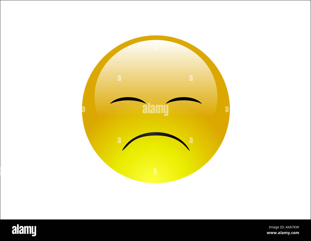 Emoticon sad -Fotos und -Bildmaterial in hoher Auflösung – Alamy