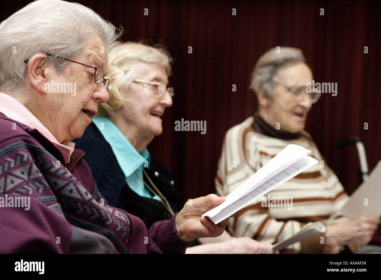 Alte Leute im Haus Christophorus Pflegeheim, Berlin, Deutschland ...