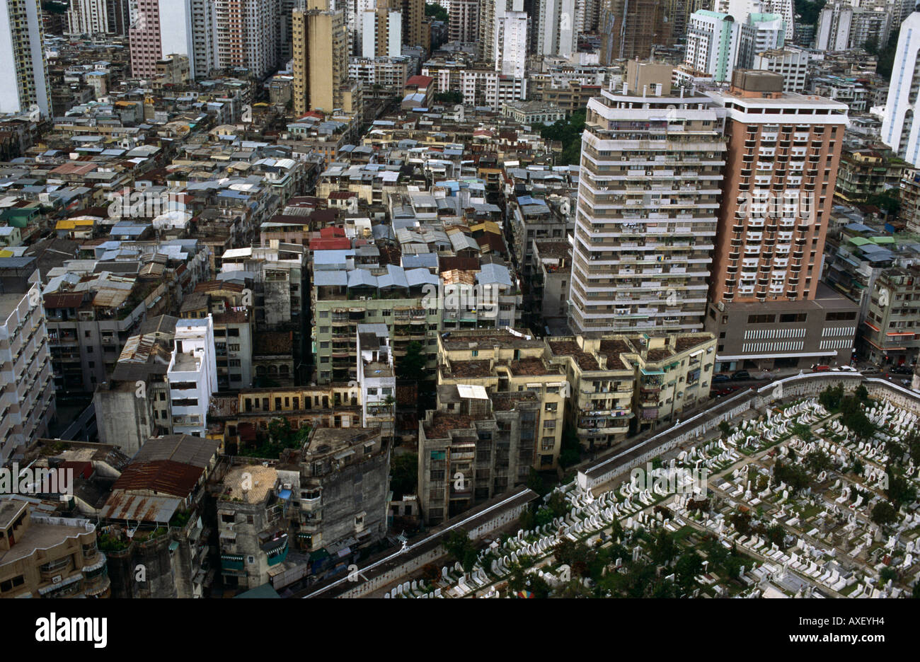 Luftaufnahme von Macau, die chinesischen Special Administrative Region, einer der dicht ...