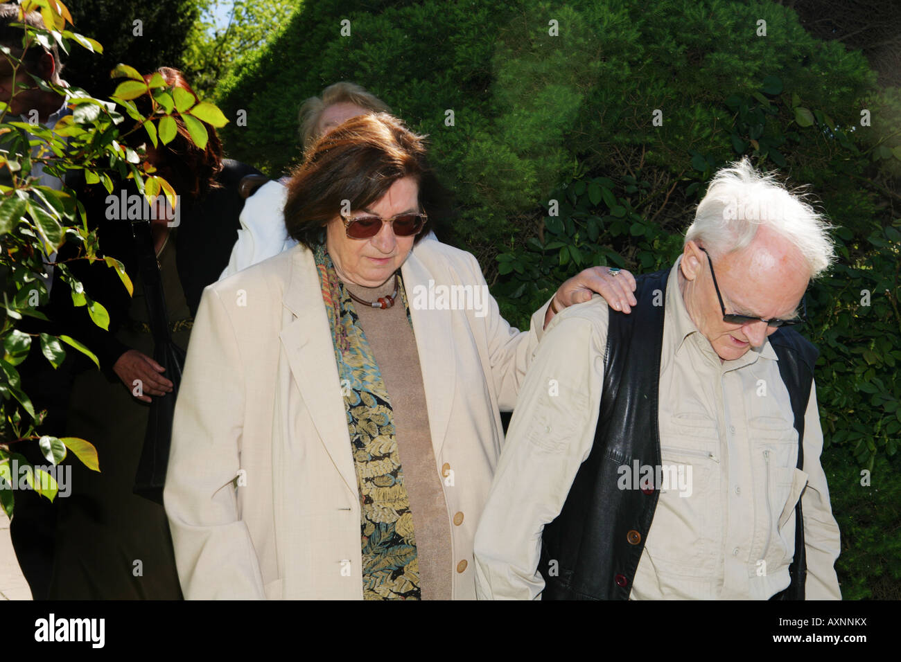 Schriftstellerin Christa Wolf hier mit Ehemann Gerhard Wolf ...