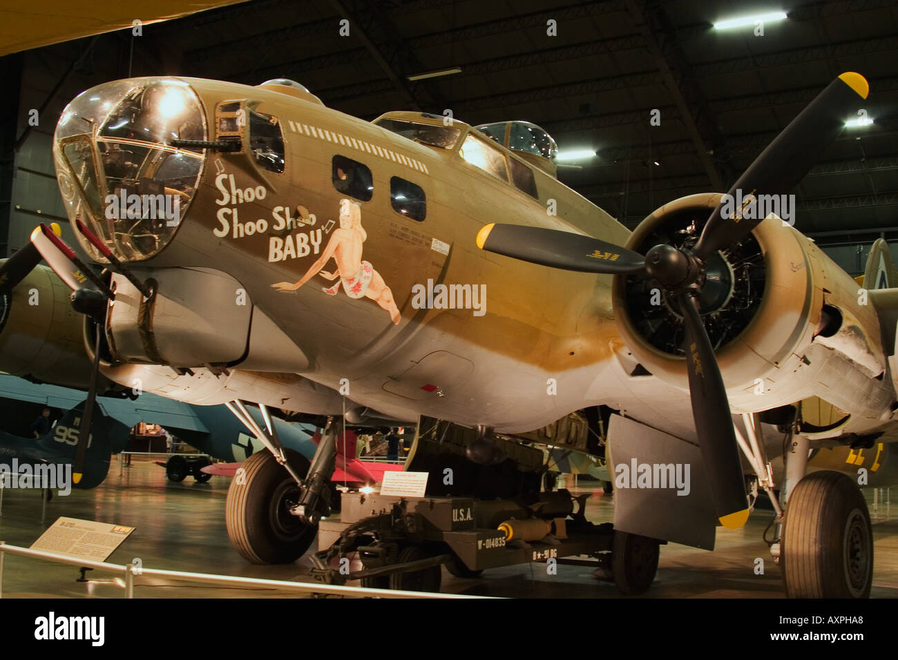 B 17 Flying Fortress in der Air Force Museum Wright Patterson Air Force ...