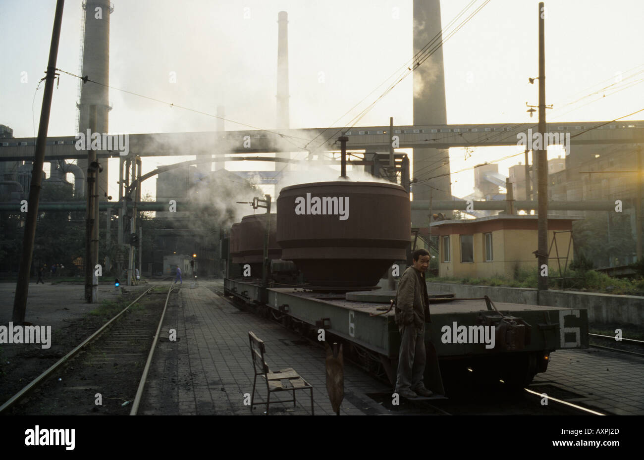 Benxi Iron and Steel Group in Liaoning, China. 23. August 2005 ...