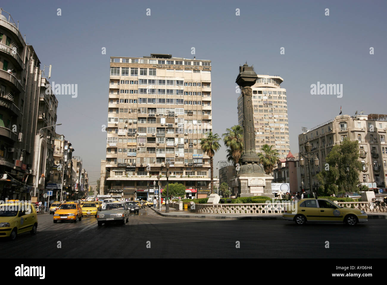 Moderne Straßen von Damaskus, Syrien, Naher Osten Stockfoto, Bild ...