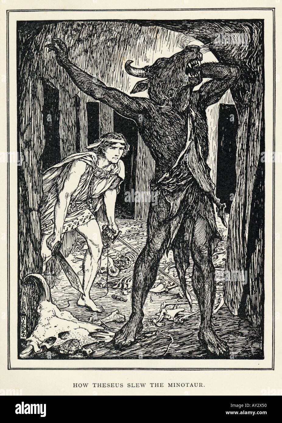 Monster minotaurus Stockfotos und -bilder Kaufen - Alamy