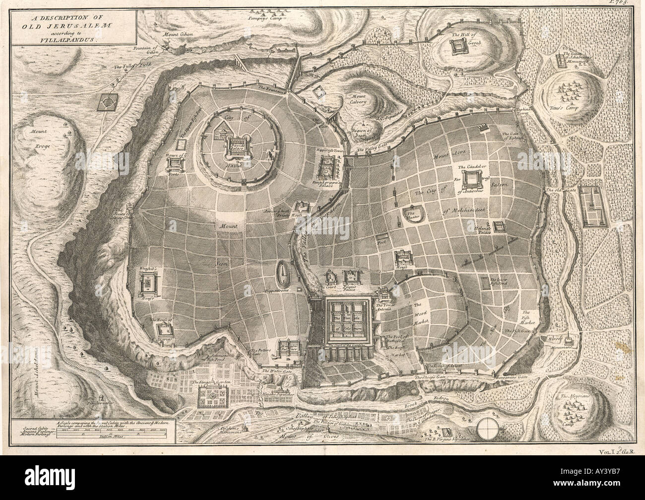 Plan of jerusalem -Fotos und -Bildmaterial in hoher Auflösung – Alamy
