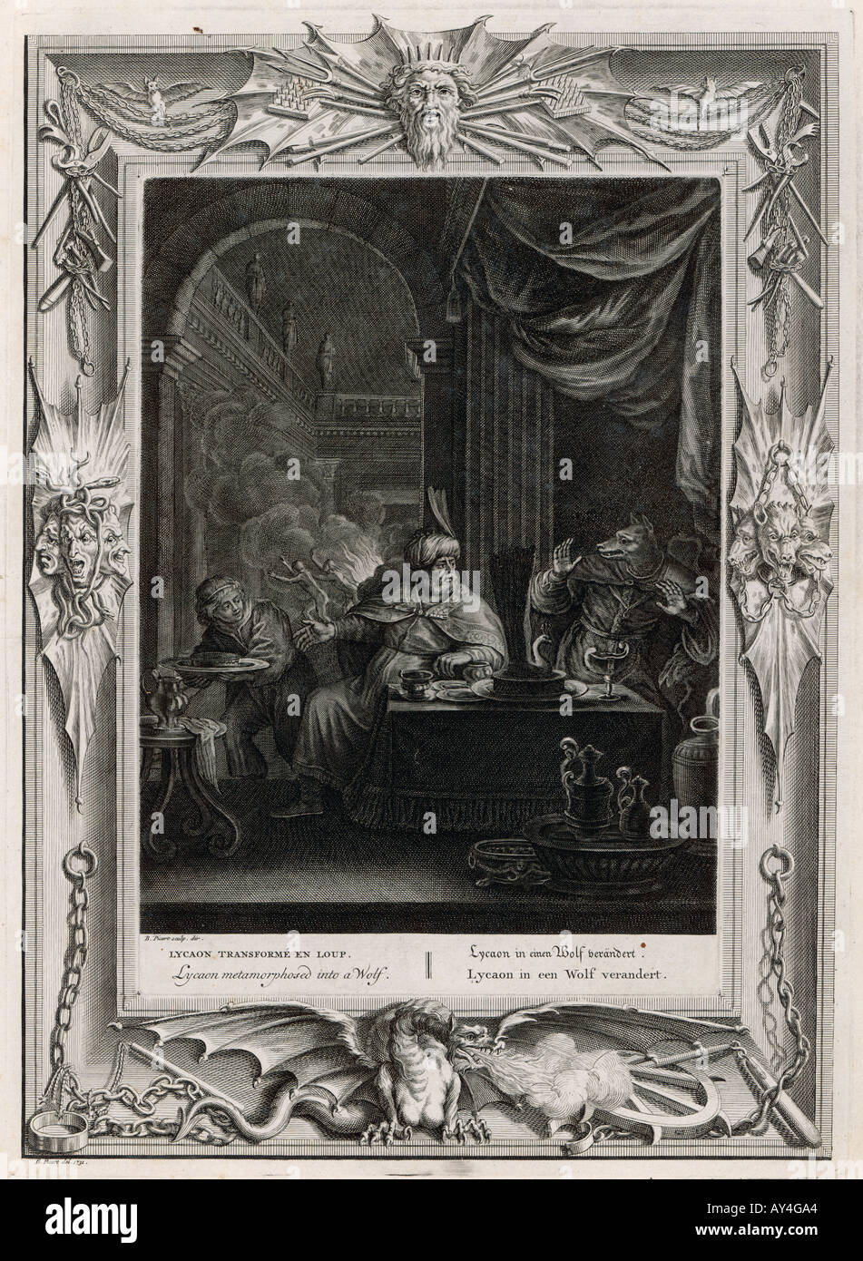 Lycaon verwandelt sich in einen wolf -Fotos und -Bildmaterial in hoher ...