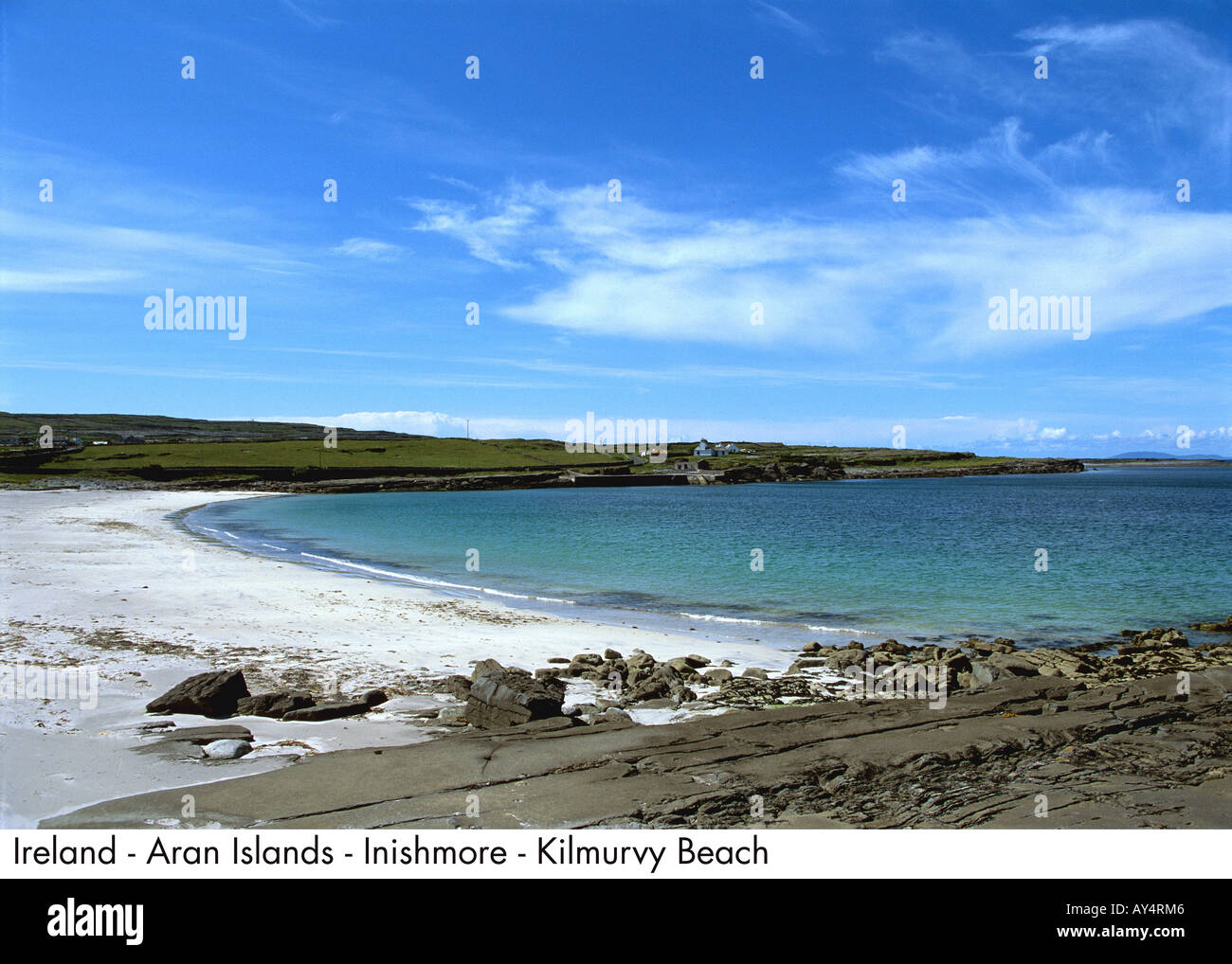 Irland-Aran Inseln Inishmore Kilmurvy Strand Stockfotografie - Alamy