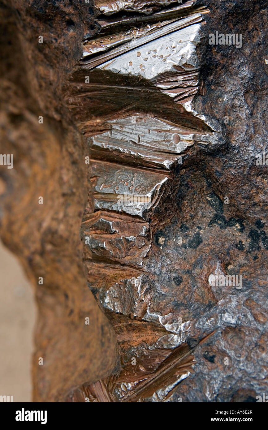 Nahaufnahme der Hoba Meteorit, Grootfontein, Grootfontein District ...