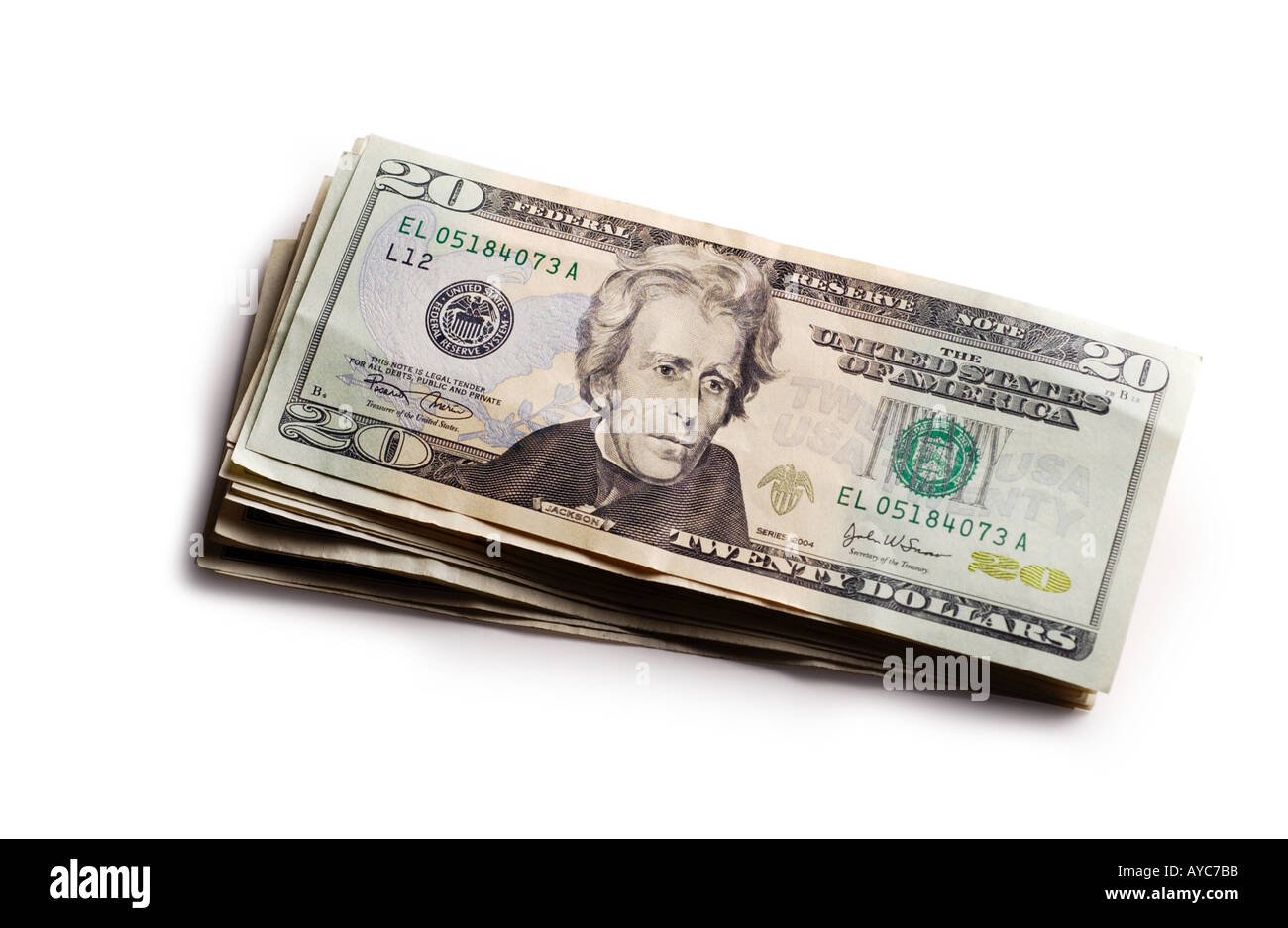 20 Dollar Schein Stockfotos und -bilder Kaufen - Alamy