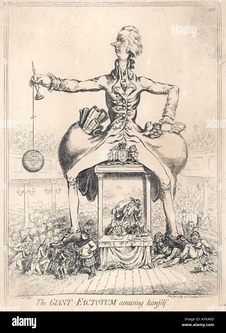 Die karikaturen von gillray Stockfotos und -bilder Kaufen - Alamy