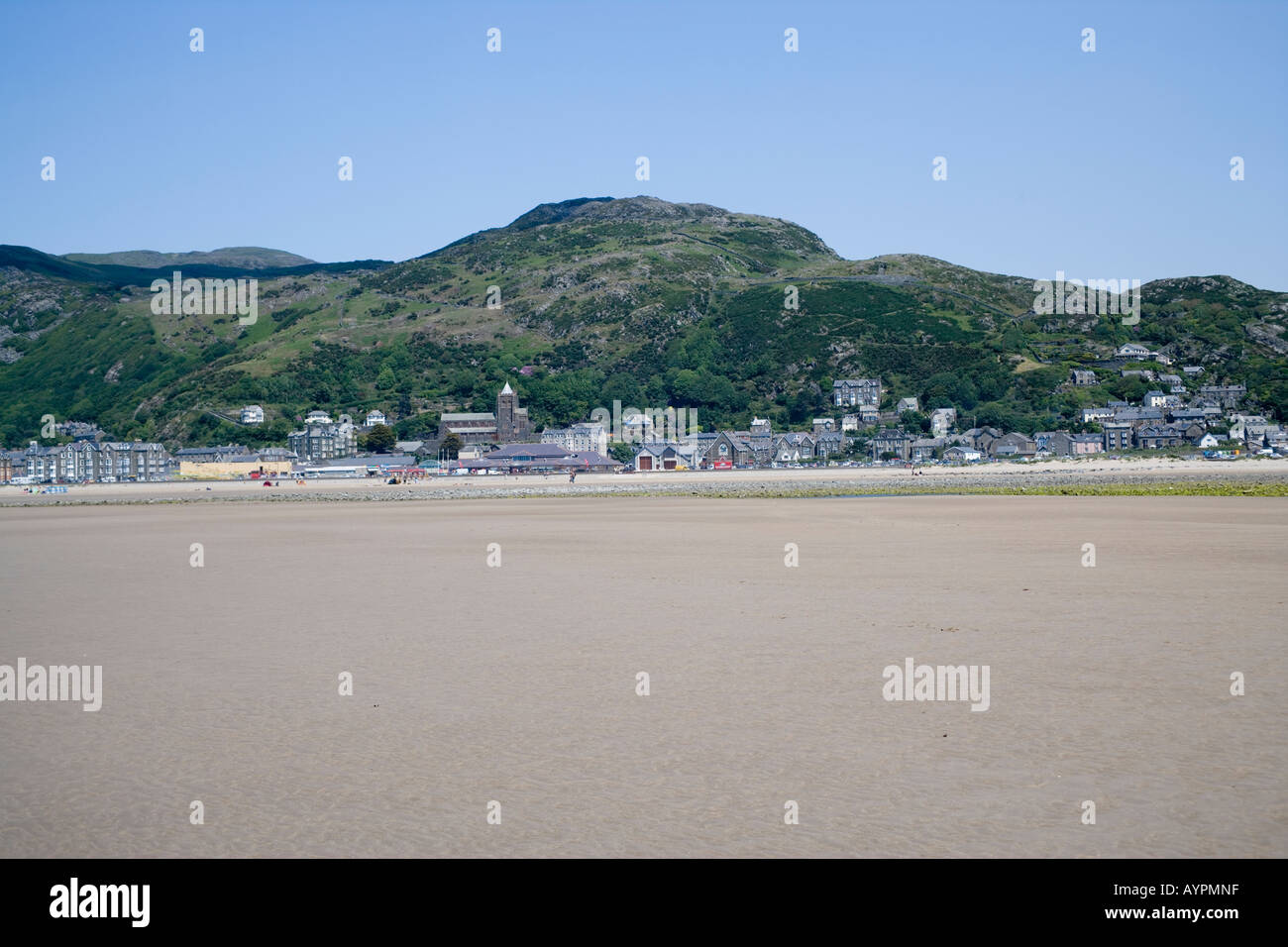 Barmouth und Beach, North Wales, Vereinigtes Königreich Stockfotografie ...