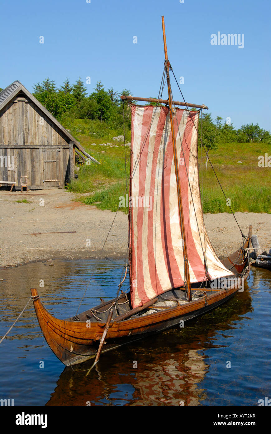 Viking-Segelboot, Wikinger-Museum, Borg, Lofoten, Norwegen ...