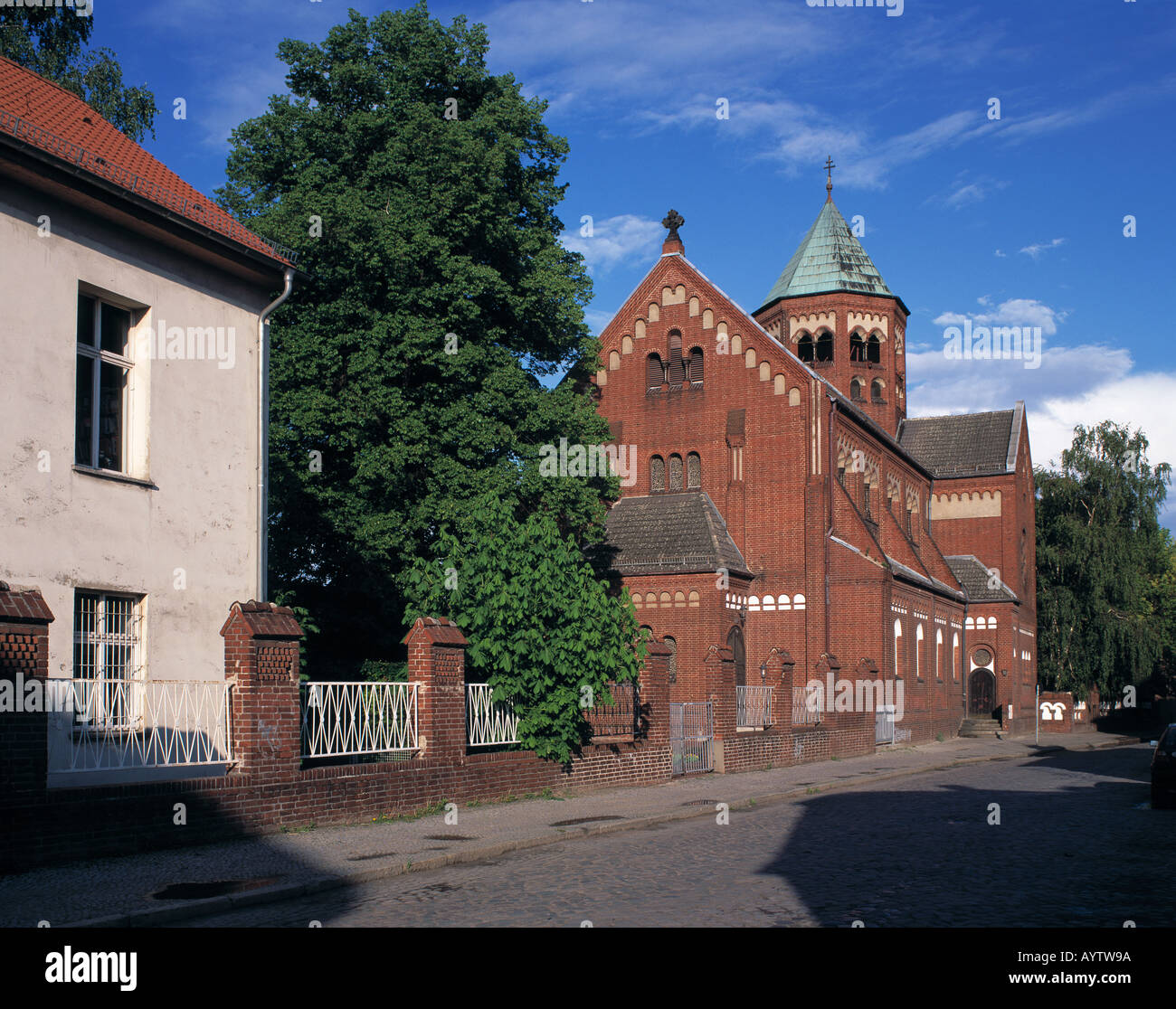 Kirche Sankt Peter Und Paul in Nauen, Havelland, Havellaendisches Luch, Brandenburg ...