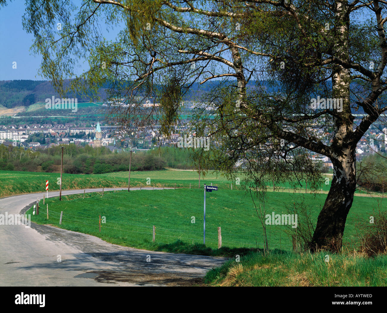 Stadtpanorama von Letmathe Mit Dom, Iserlohn-Letmathe, Sauerland ...