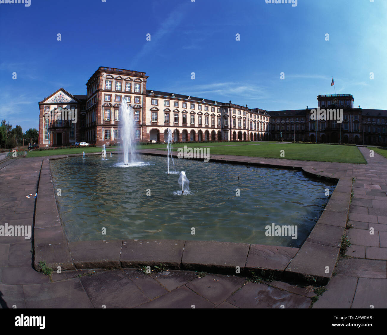 Kurfuerstliches Schloss, Universität, Barock, Mannheim, Rhein, Neckar ...