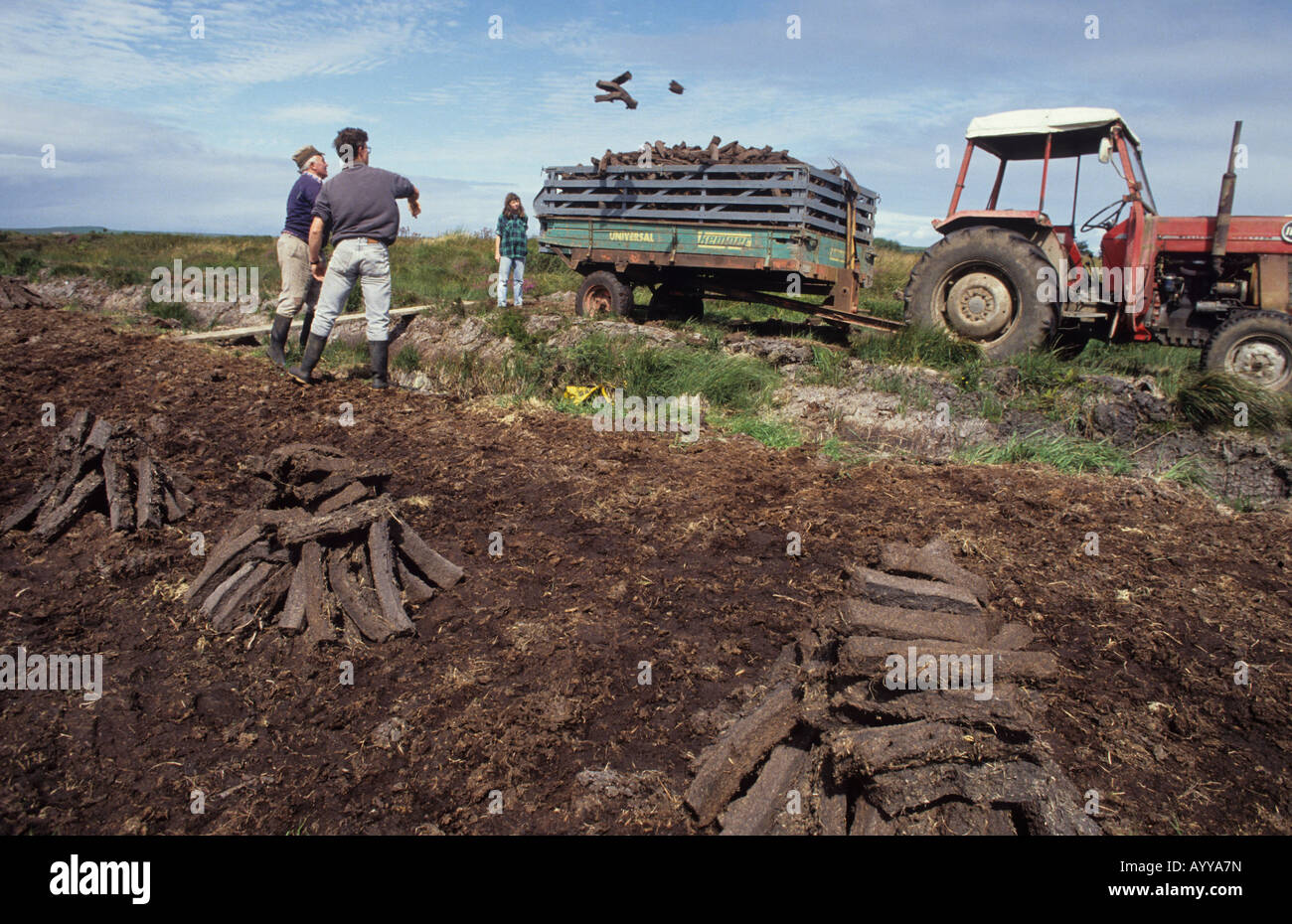 Torf Sammeln Stockfotos und -bilder Kaufen - Alamy