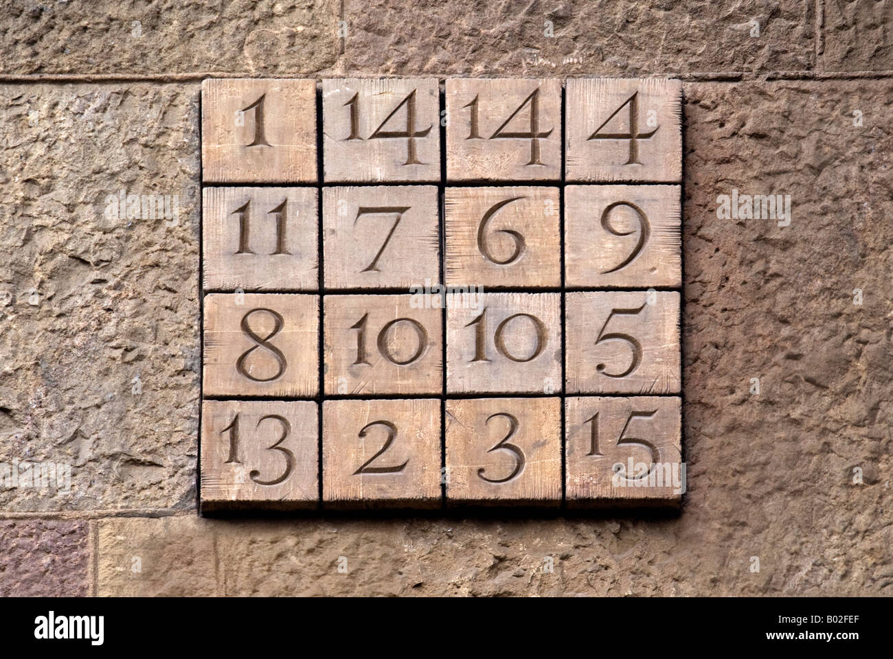 Sagrada Família Kryptogramm Barcelona Spanien 16 Nummern 310 ...