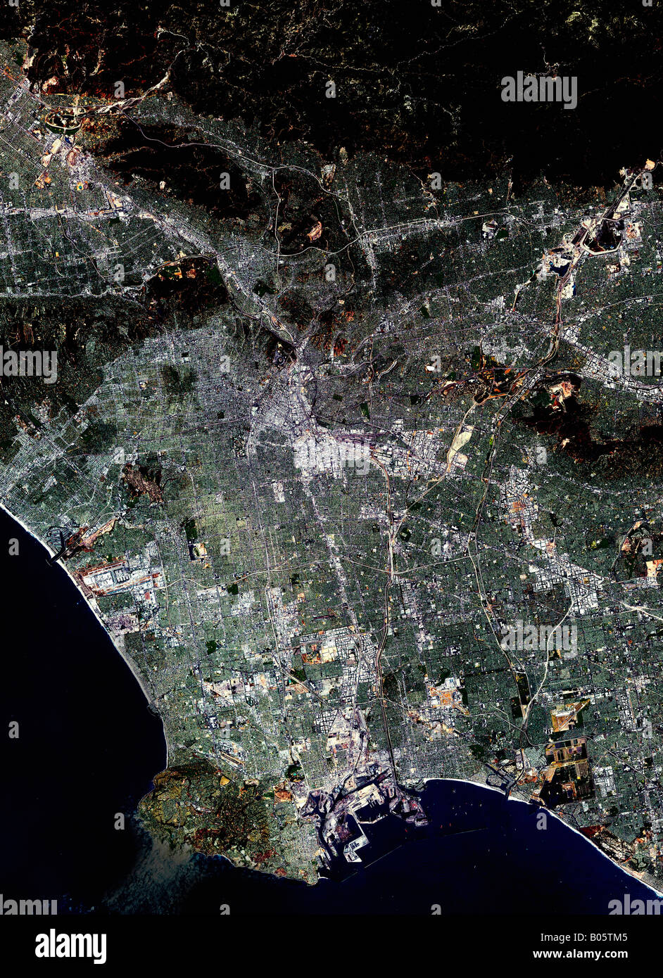 Satellite view los angeles map -Fotos und -Bildmaterial in hoher ...