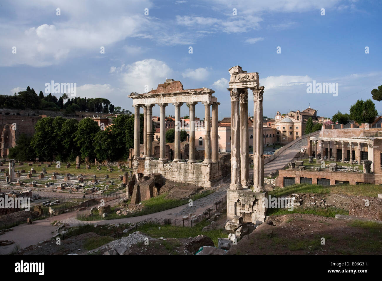 Das Forum Romanum, Rom, Italien Stockfotografie - Alamy