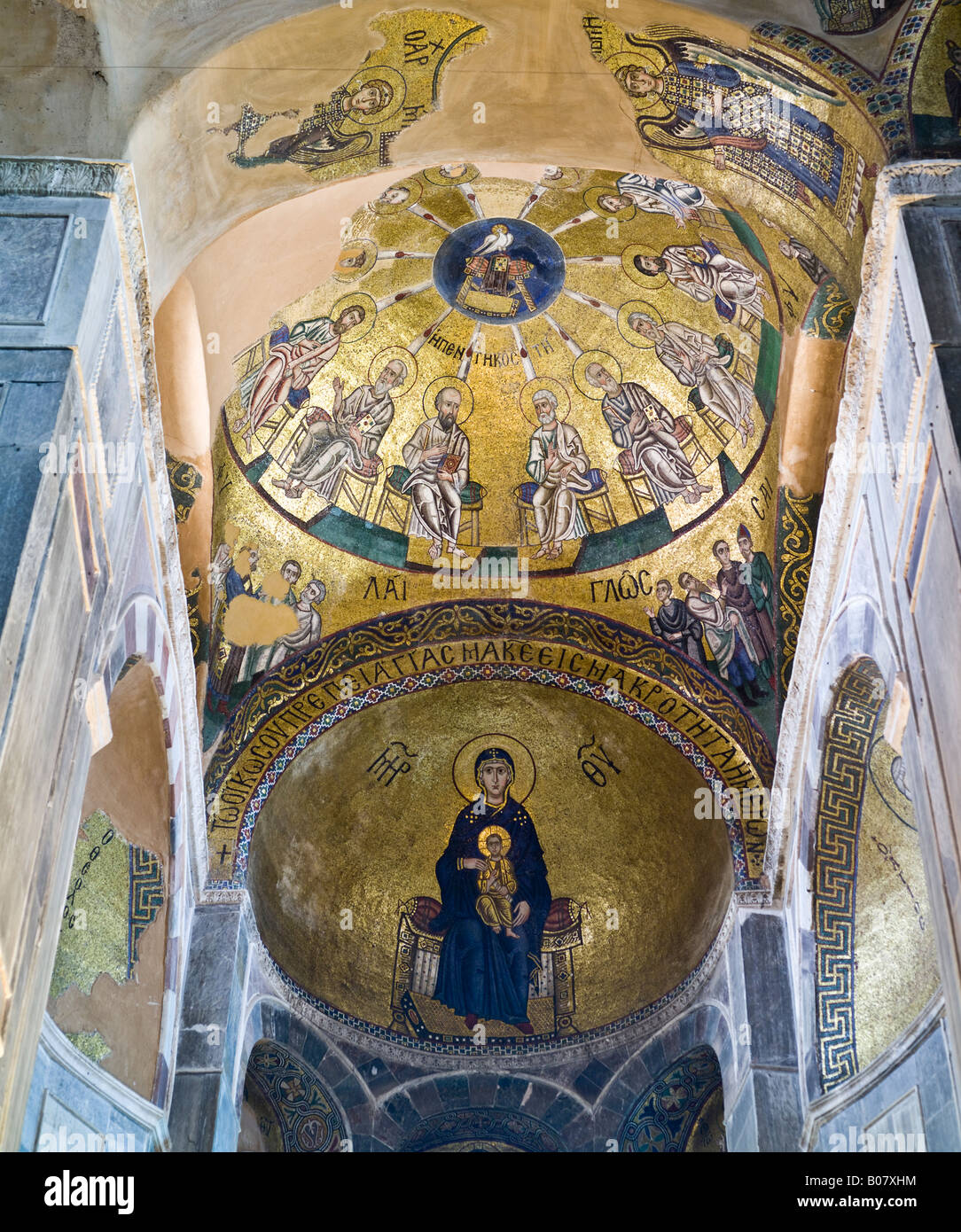 Apsis-Mosaik, Katholikon Kirche, Kloster Hosios Loukas, Böotien Provinz ...