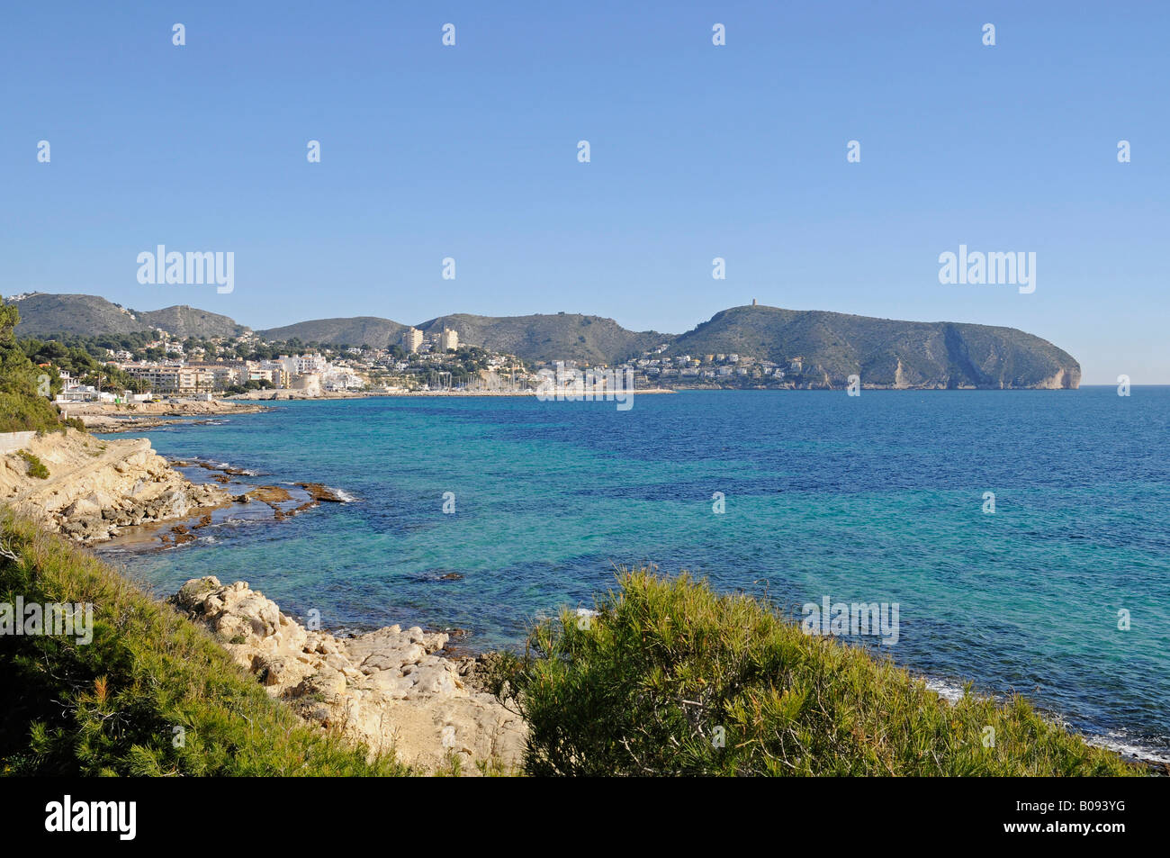 Küste, Moraira, Alicante, Costa Blanca, Spanien Stockfotografie - Alamy