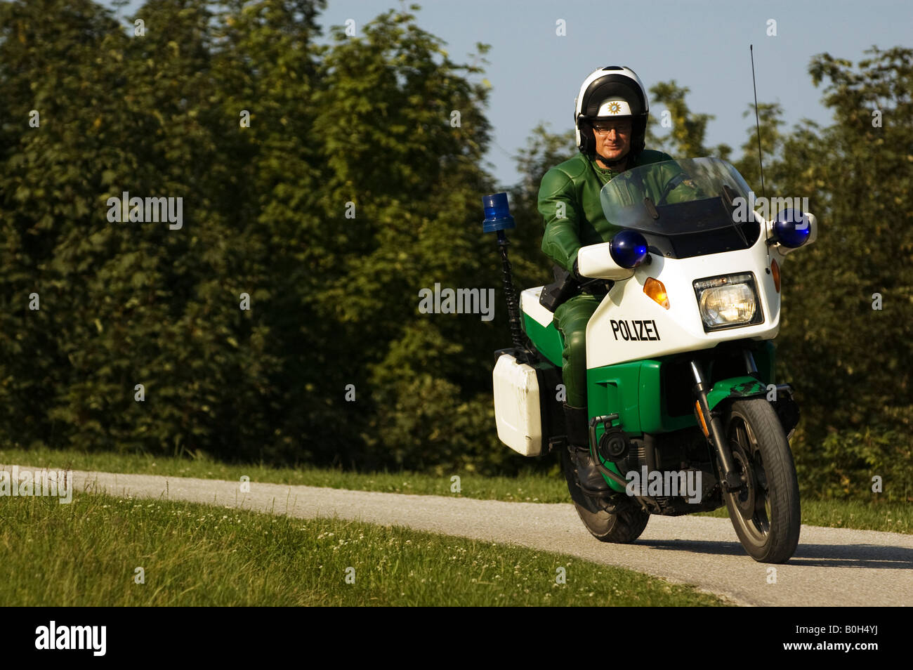 Polizei motorrad leder -Fotos und -Bildmaterial in hoher Auflösung – Alamy