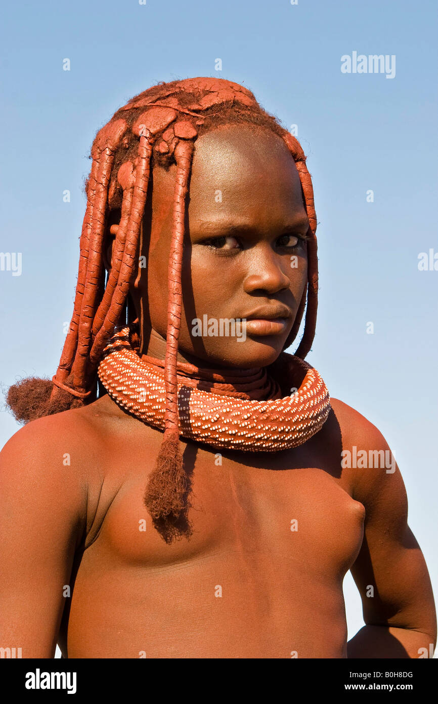 Himba Junge Frau Kaokoveld Namibia Afrika Stockfotografie Alamy