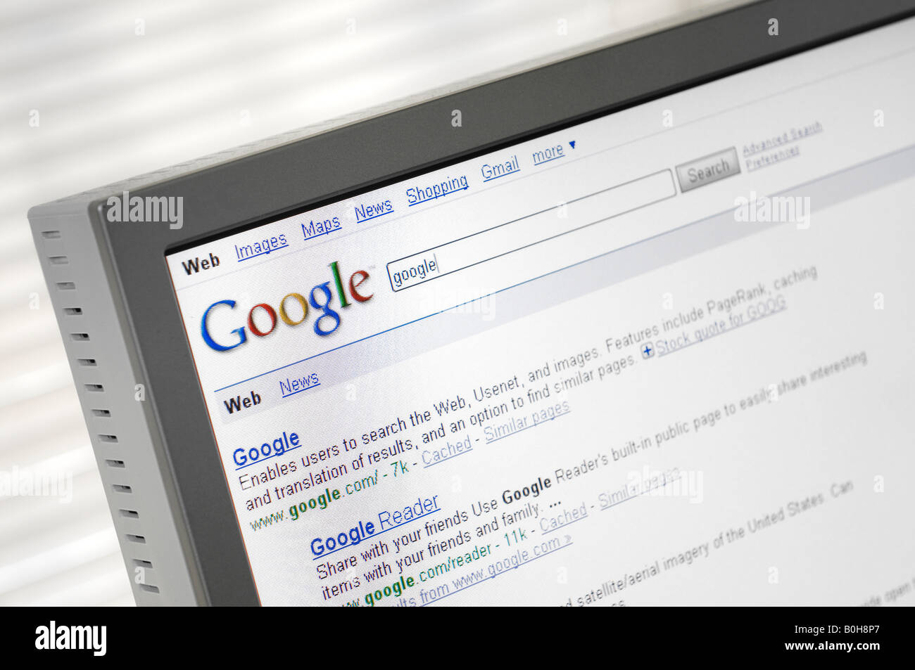 Google suchseite -Fotos und -Bildmaterial in hoher Auflösung – Alamy