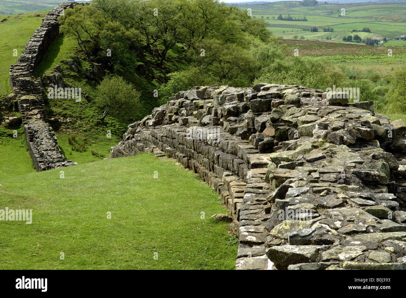 Hadrianswall, West Cumbria, Nord-England, Schottland, UK, Vindolanda ...