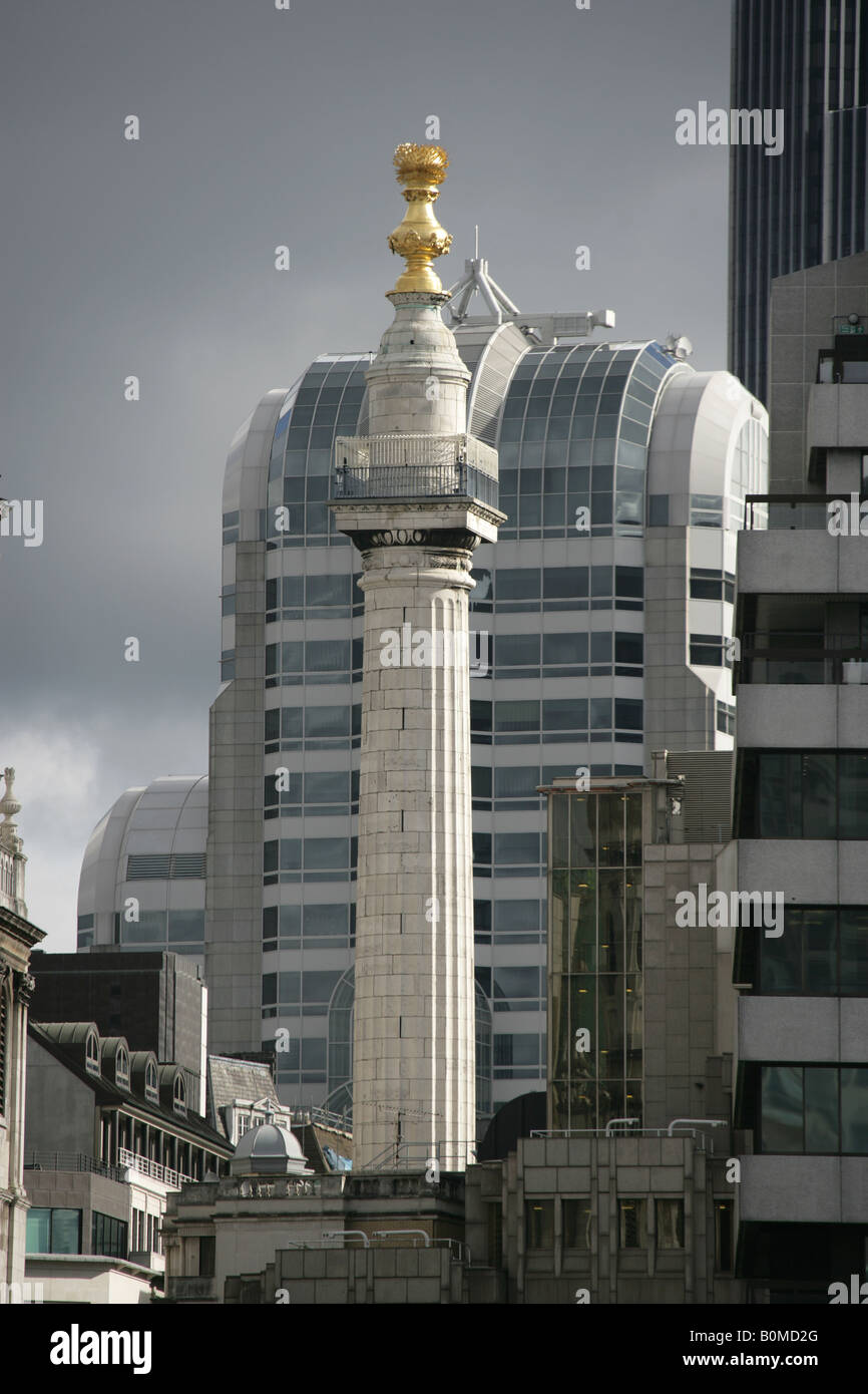 City of London, England. Christopher Wren und Robert Hooke entworfen ...