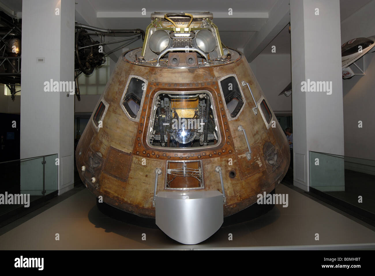 Die Apollo 11 Raumkapsel Im Science Museum London Ausgestellt