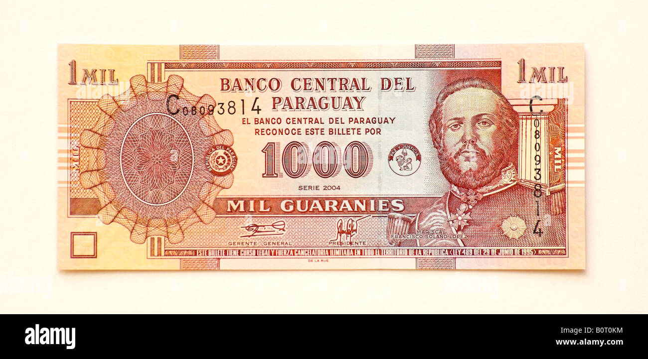 Paraguayan currency -Fotos und -Bildmaterial in hoher Auflösung – Alamy